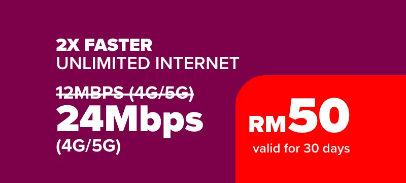 New Prepaid Plans With Unlimited 5G Internet | Hotlink Malaysia