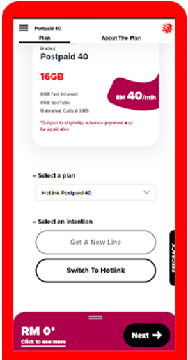 Tukar ke Hotlink dan Nikmati Pelan Tanpa Had | Hotlink